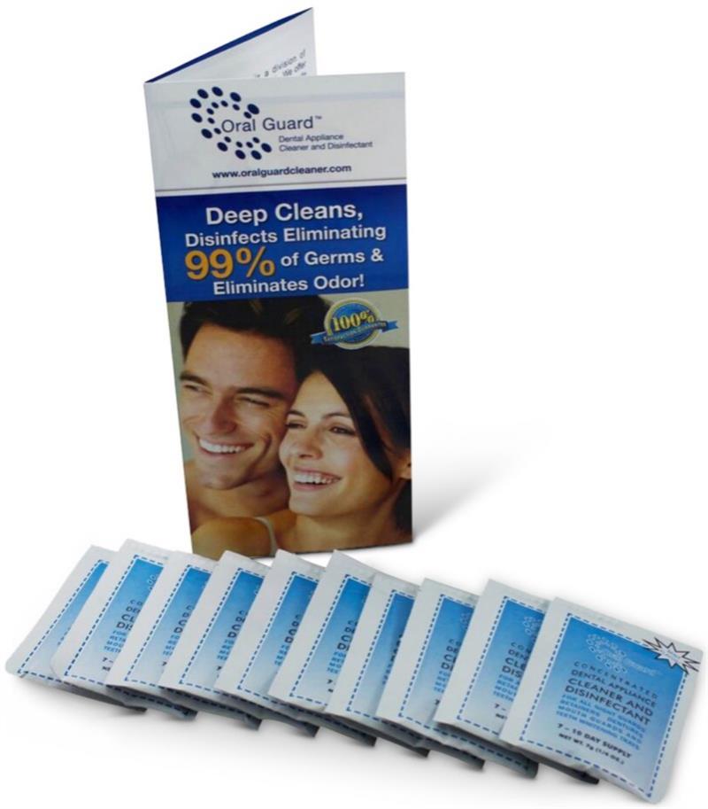 3 MONTH SUPPLY ORAL GUARD PROFESSIONAL DENTAL NIGHT GUARD CLEANER AND